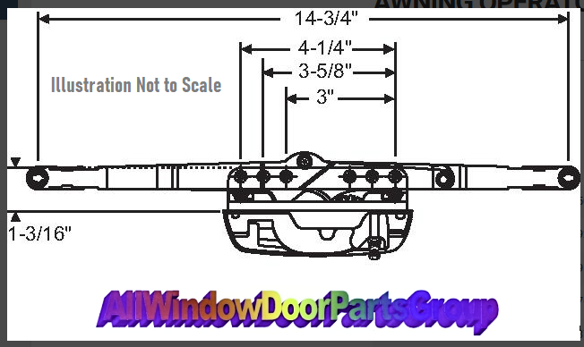 Awning Operator | Sill Mount Encore Series | BiltBest Window Parts