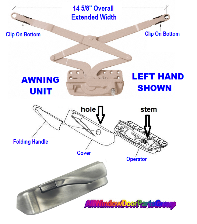 Awning Operator | Sill Mount Encore Series | BiltBest Window Parts